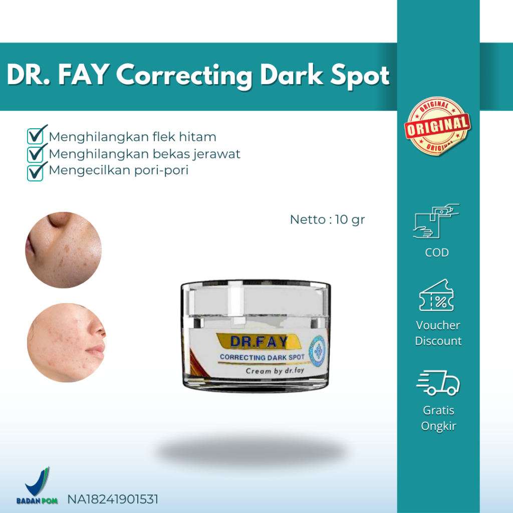 Jual DR. FAY menghilangkan flek hitam dan bekas jerawat 10 gr BPOM ...