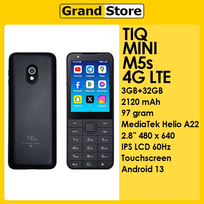 Jual TIQ MINI M5s 4G RAM 3GB + ROM 32GB 2.8" IPS LCD 60Hz 2120mAh ...
