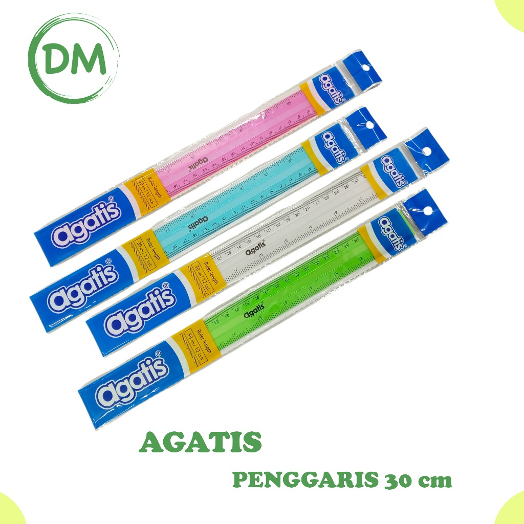 Jual Penggaris Agatis 30 cm / Penggaris Mika 30cm | Shopee Indonesia