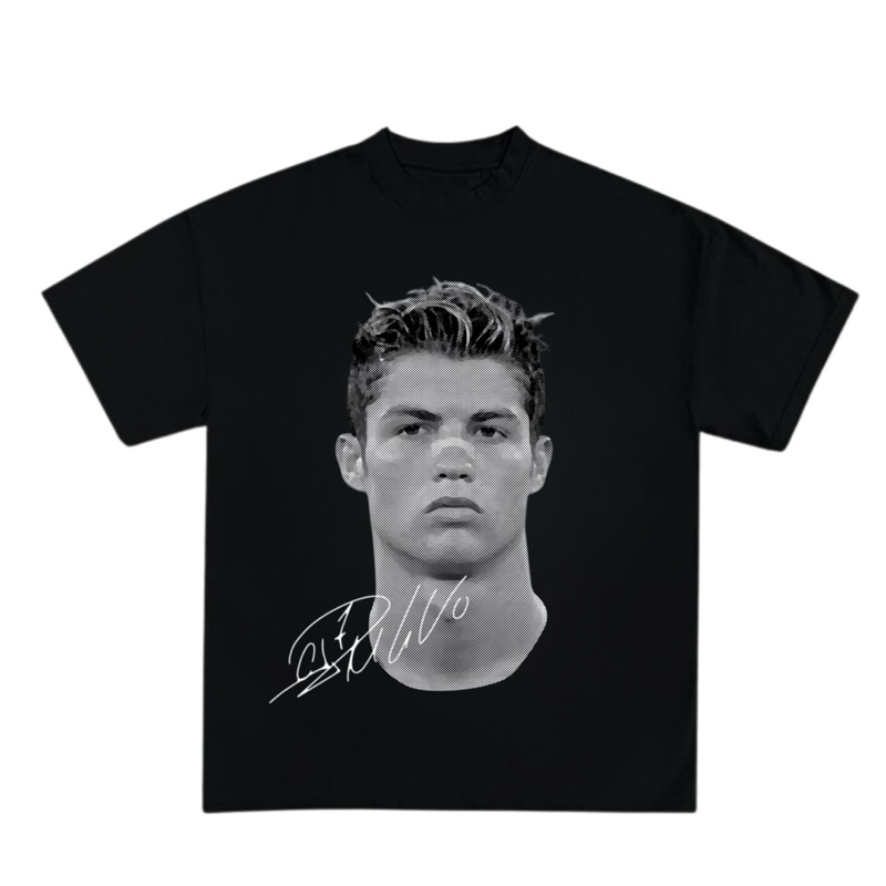 Jual THESPEZIALONE | RONALDO T - SHIRT BLACK - OVERSIZE BOXY FIT ...