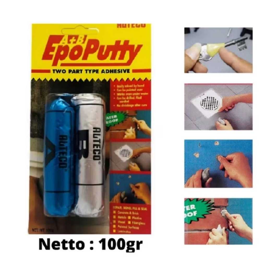 Jual LEM PORTING EPO PUTTY ALTECO 100GR | Shopee Indonesia