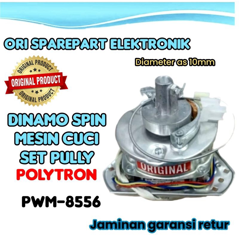 Jual Dinamo/motor mesin cuci polytron PWM-8556 Dinamo pengering 1 set | Shopee Indonesia