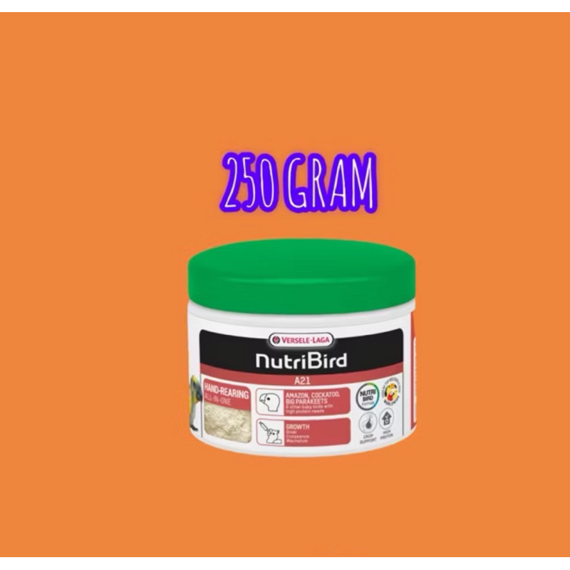 Jual Nutribird A21 250gram Makanan Pakan Bubur Lolohan Burung Nuri ...