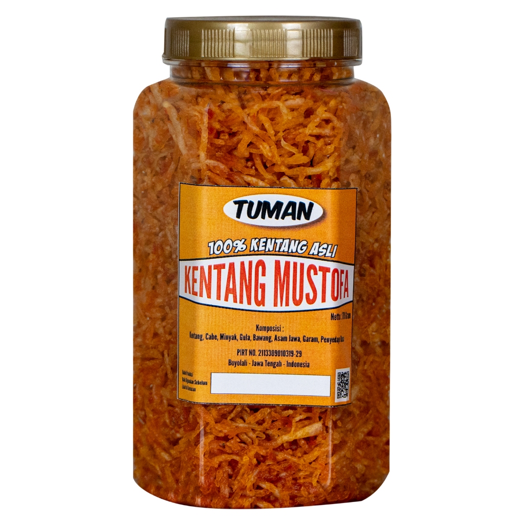 Jual Camilan Tuman Kentang Mustofa Pedas Manis dan Original Kemasan ...