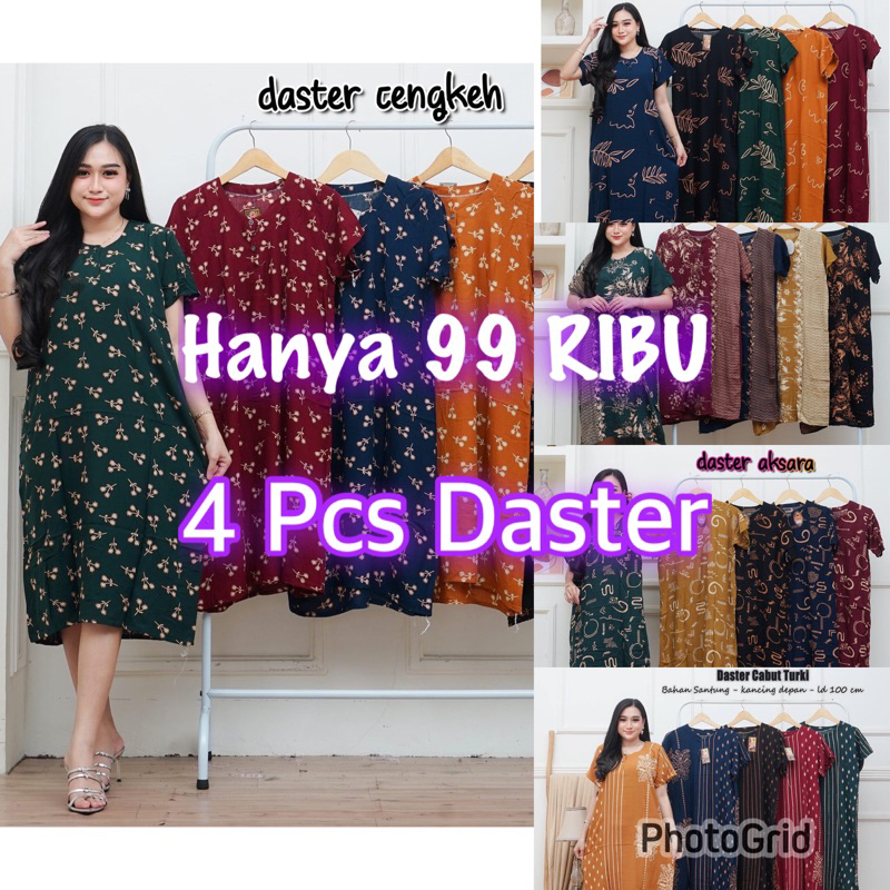 Jual Paket Usaha Daster Murah 100RIBU dapat 4pcs Daster Kekinian Busui ...