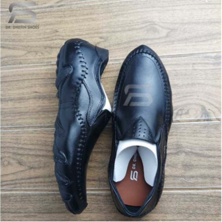 Jual Dhefin79 DF501 Sepatu kulit pria premium formal casual slip on ...