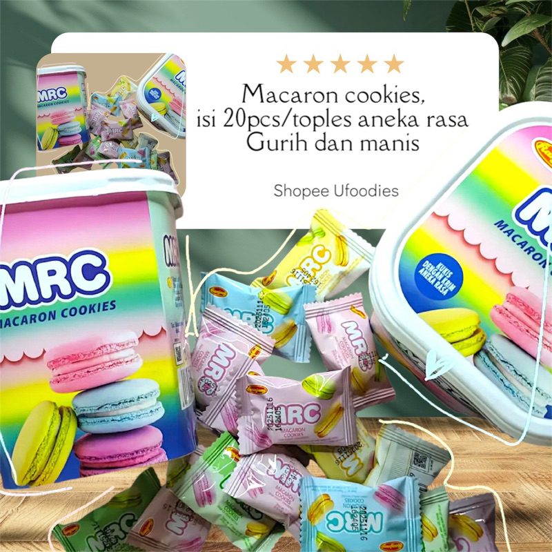 Jual MRC MACAROON ISI 20PCS 1 TOPLES KUKIS CRIM ANEKA RASA | Shopee ...