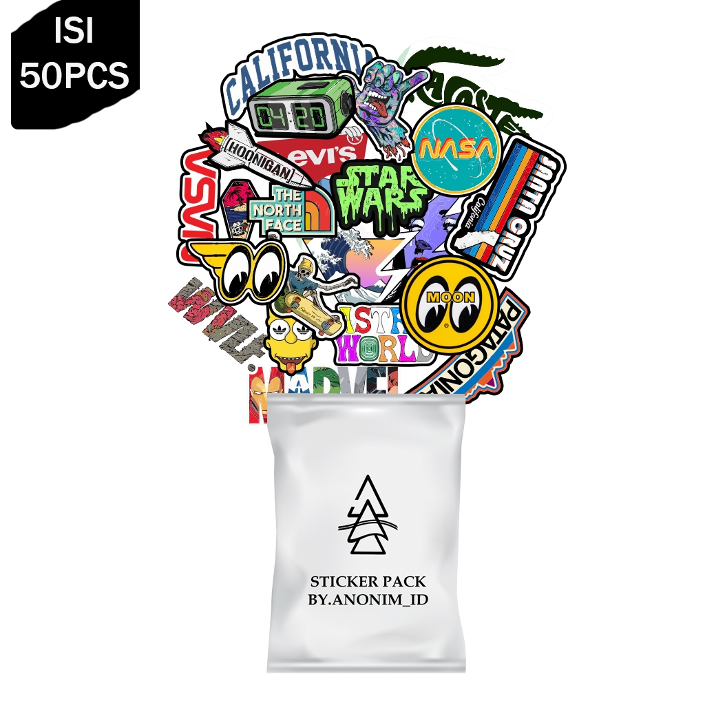 Jual Sticker Pack Aesthetic Stiker Hypebeast Anti Air | Shopee Indonesia