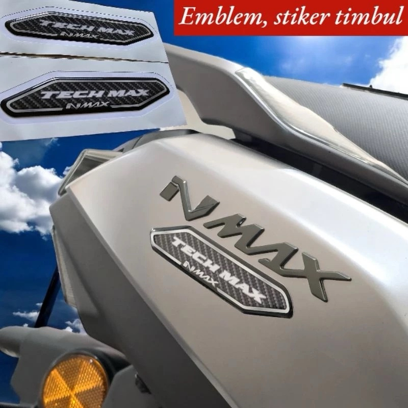 Jual Stiker Emblem Logo TECHMAX Nmax Turbo Techmax Neo | Shopee Indonesia