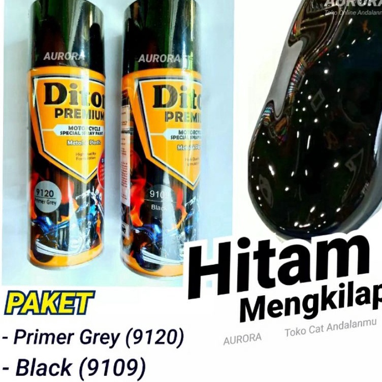 Jual Penjualan Mutu PAKET Cat Pilok Diton Premium 912 Epoxy Primer Grey Epoksi Abu 919 Black ...