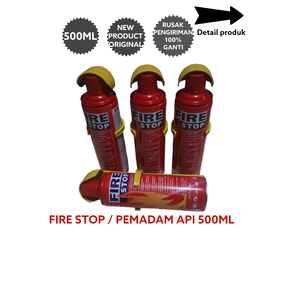 Jual FIRE STOP / APAR PEMADAM API PENGAMAN KENDARAAN 500ML | Shopee ...