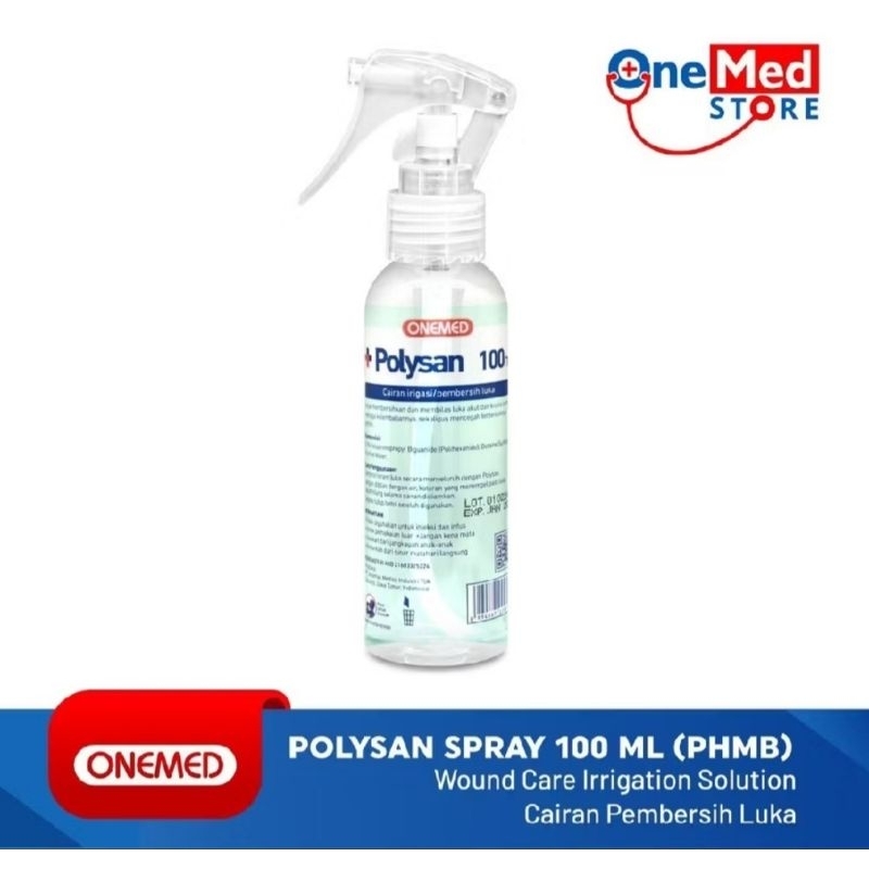 Jual Onemed Polysan Spray 100ml - Cairan Cuci Luka | Shopee Indonesia