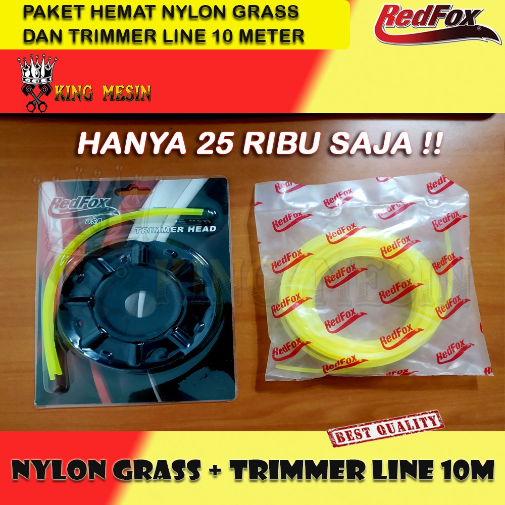 Jual PAKET TALI SENAR MESIN POTONG RUMPUT 10 METER DAN DUDUKAN TALI ...