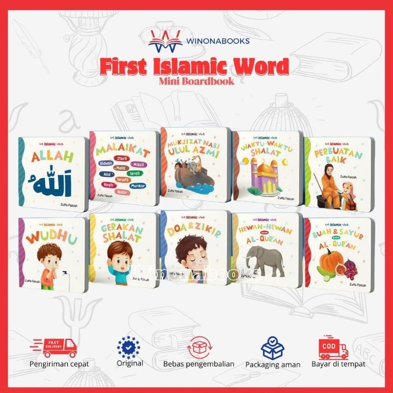 Jual MINI BOARD BOOK FIRST ISLAMIC WORDS - buku anak hebat | Shopee ...