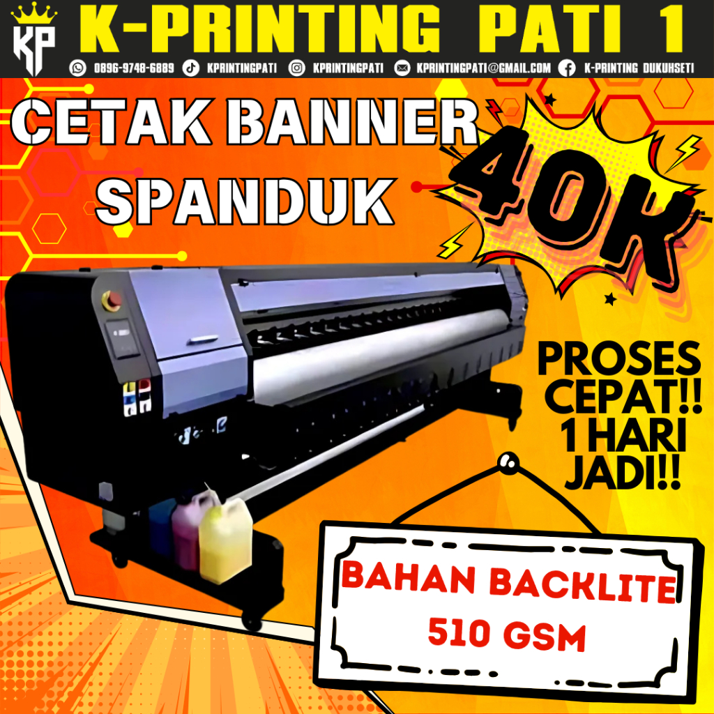 Jual CETAK BANER l SPANDUK l BAHAN BACKLITE 510 gsm l pengerjaan cepat ...