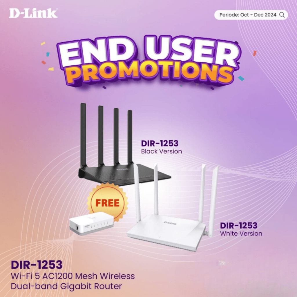Jual D-LINK DIR-1253 AC1200 MU-MIMO WI-FI GIGABIT ROUTER | Shopee Indonesia