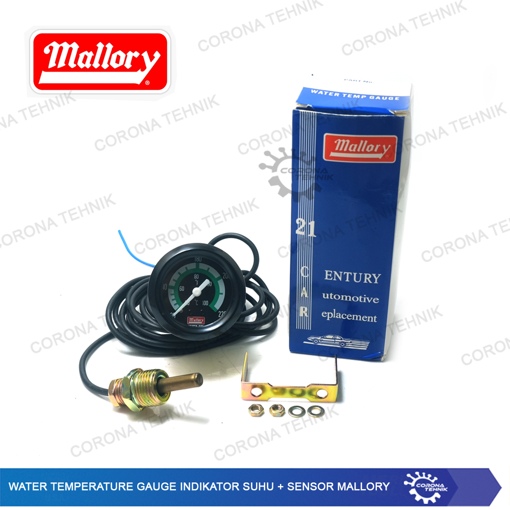 Jual Gauge Indikator Suhu + Sensor Mallory Water Temperature | Shopee ...