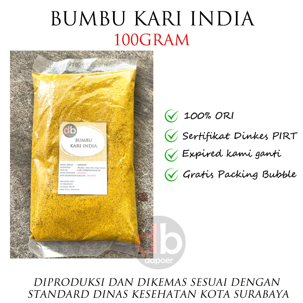 Jual Bubuk Kari India | Curry Powder 100gram | Shopee Indonesia