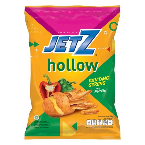Jual Jetz Hollow Kentang Goreng Rasa Paprika 35 g | Shopee Indonesia