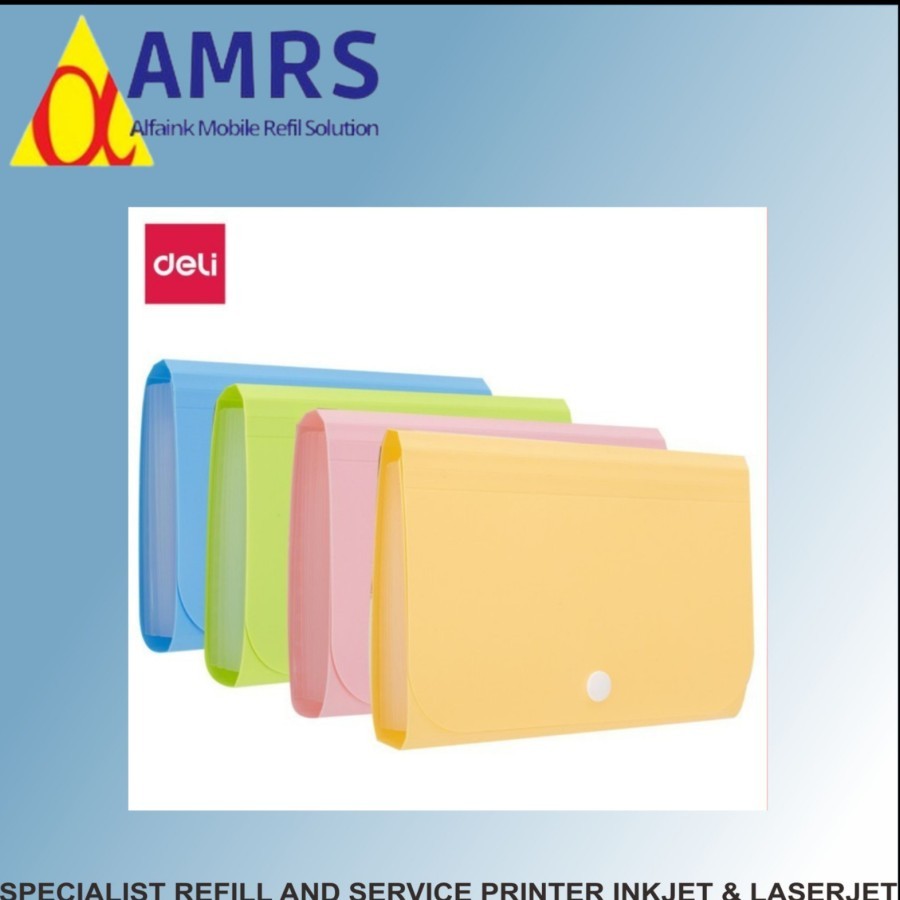 Jual Deli Map Tas Dokumen (Expanding File) Rio | A6 13 Pocket | E5561 ...