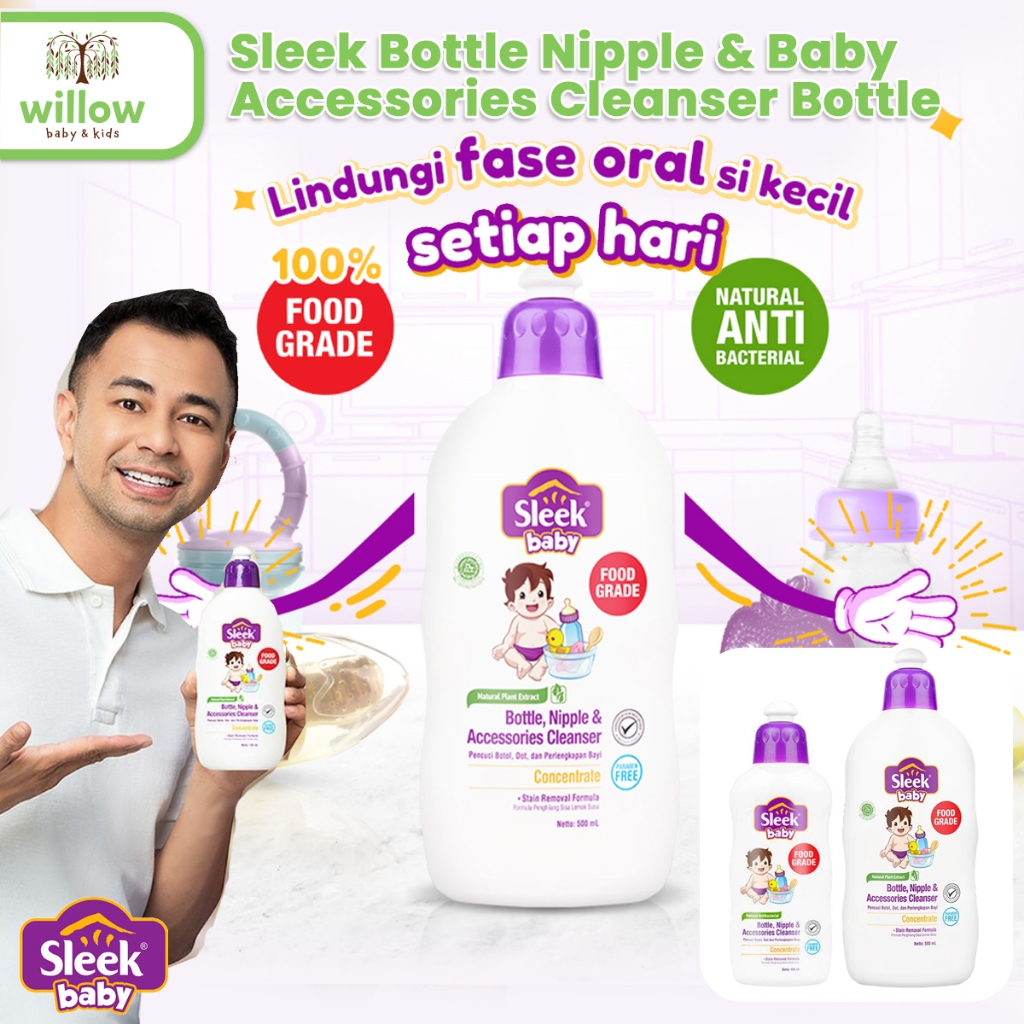 Jual Sabun Cuci Botol - Sleek Bottle Nipple & Baby Accessories Cleanser ...