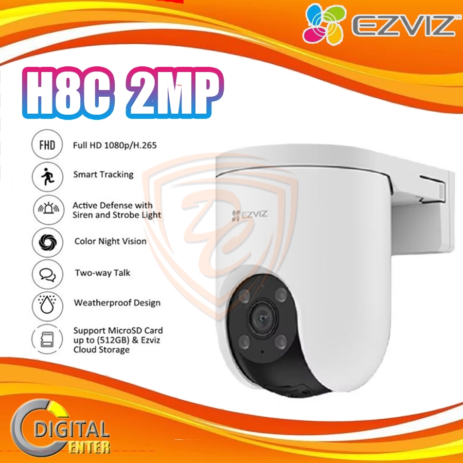 Jual IP Camera EZVIZ H8C 2MP Full HD 1080p Pan & Tilt Wi-Fi Kamera CCTV ...