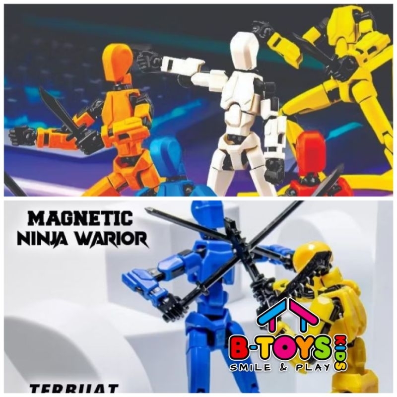 Jual Mainan Dummy Stick Warrior 3D Articulated Figure Model Kit ...