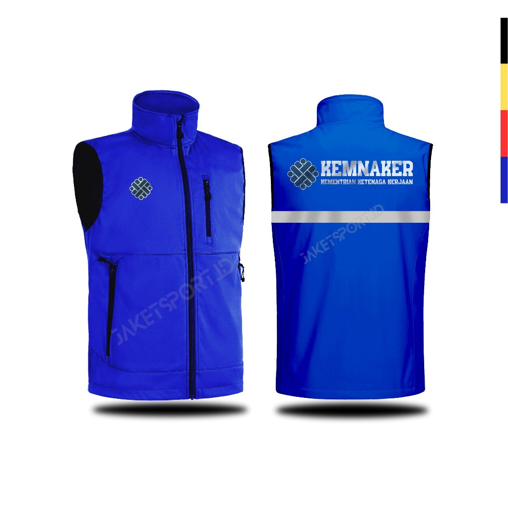 Jual Rompi kerja pegawai logo kemnaker scotlight terbaru custom semi ...