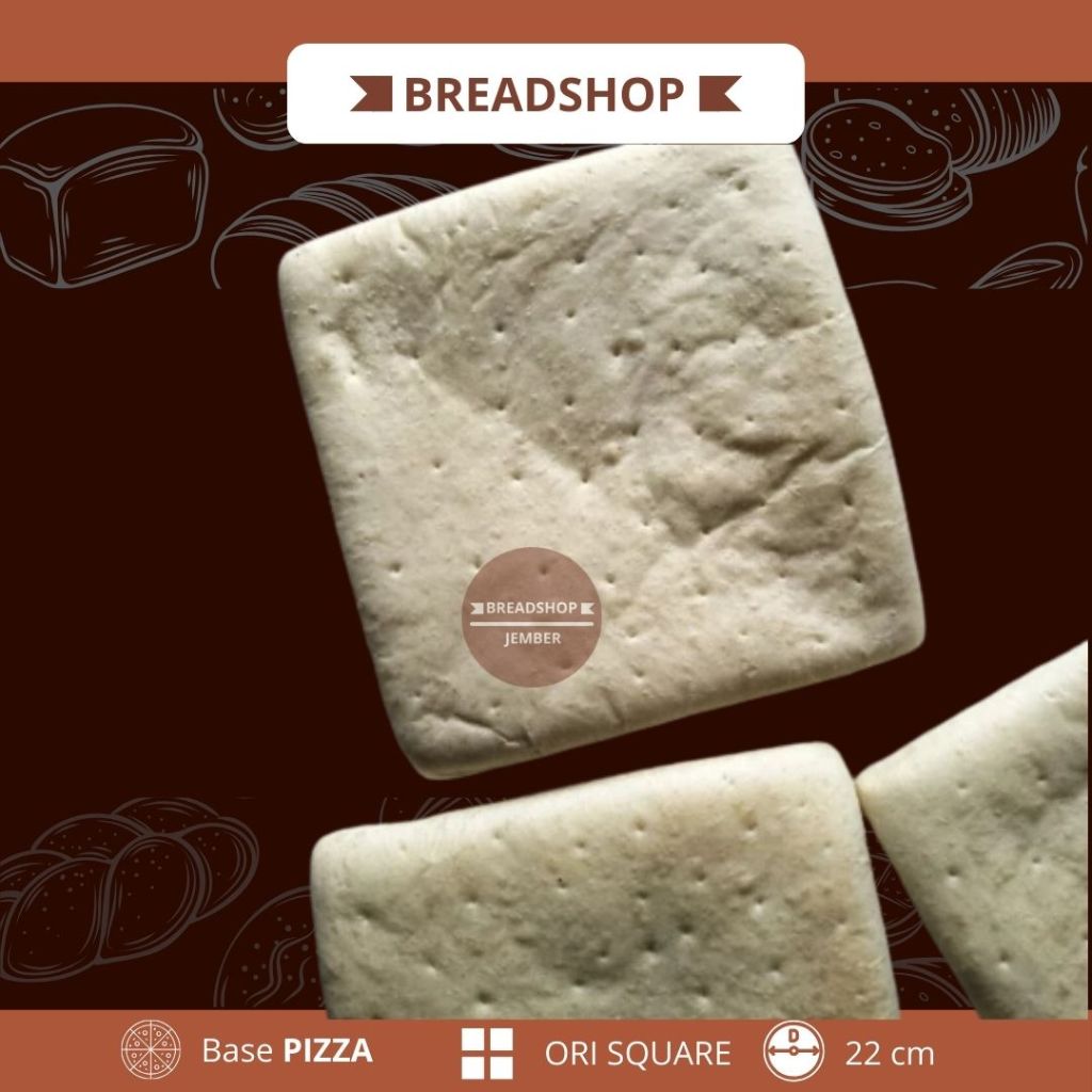 Jual BREADSHOP BASE PIZZA ORIGINAL KOTAK UKURAN 22CM | Shopee Indonesia