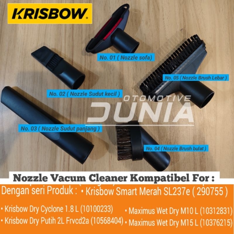 Jual Nozzle Dry Vacum Cleaner For KRISBOW SMART KRISBOW CYCLONE 1.8 Liter | Maximus M10 & M15 ...