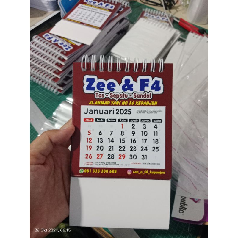 Jual PROMO CETAK KALENDER DUDUK-KALENDER MEJA 2025 MINI MURAH CUSTOM ...