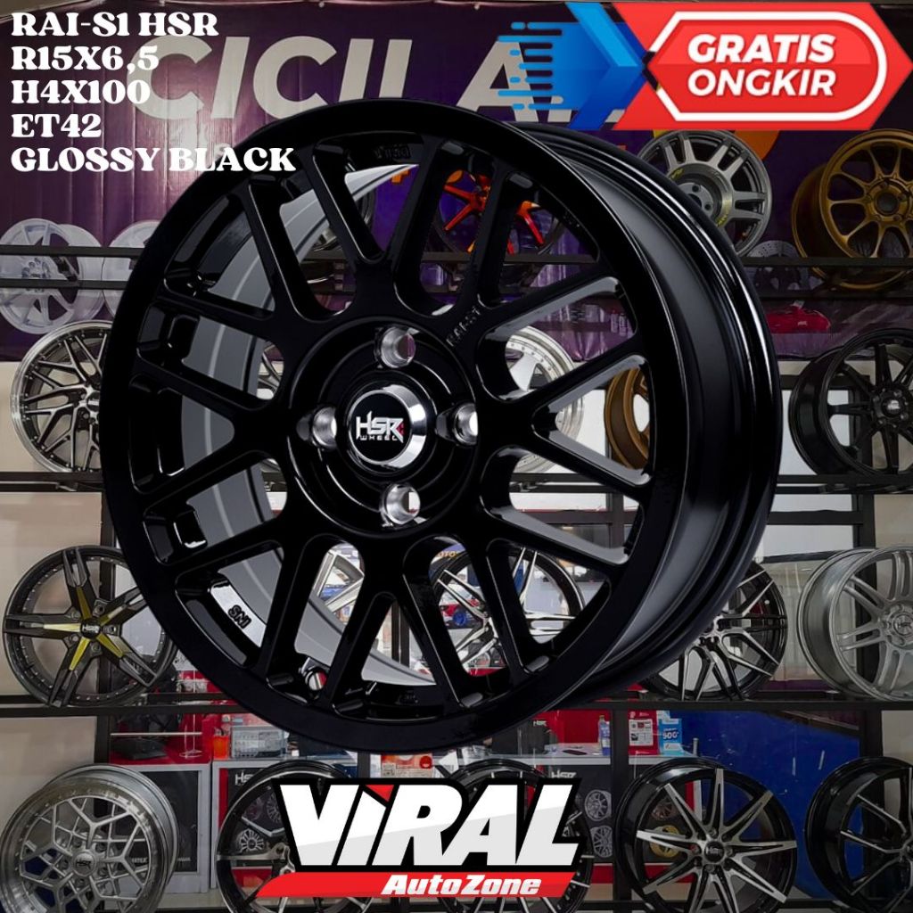 Jual Velg Mobil BRIO , AGYA , DATSUN , MARCH , HSR RAI S1 RING 15 R15 MURAH | Shopee Indonesia