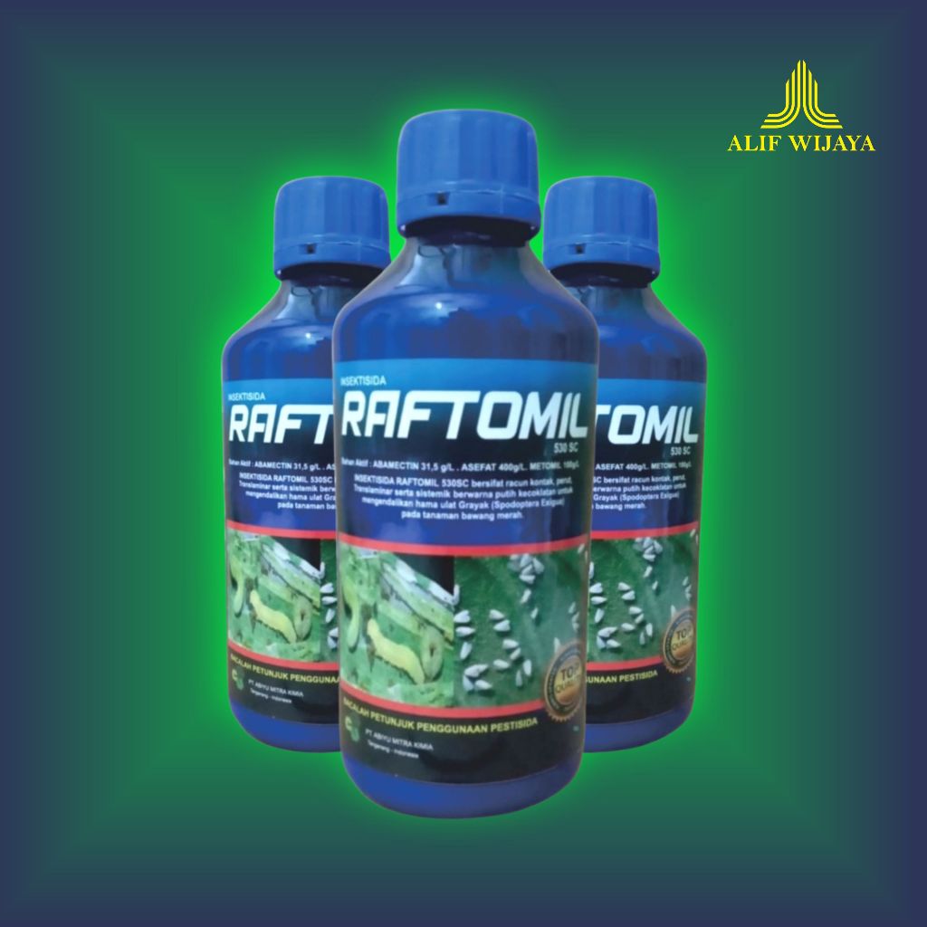 Jual RAFTOMIL 530SC INSEKTISIDA 500ML BAHAN AKTIF ABAMECTIN ASEFAT ...