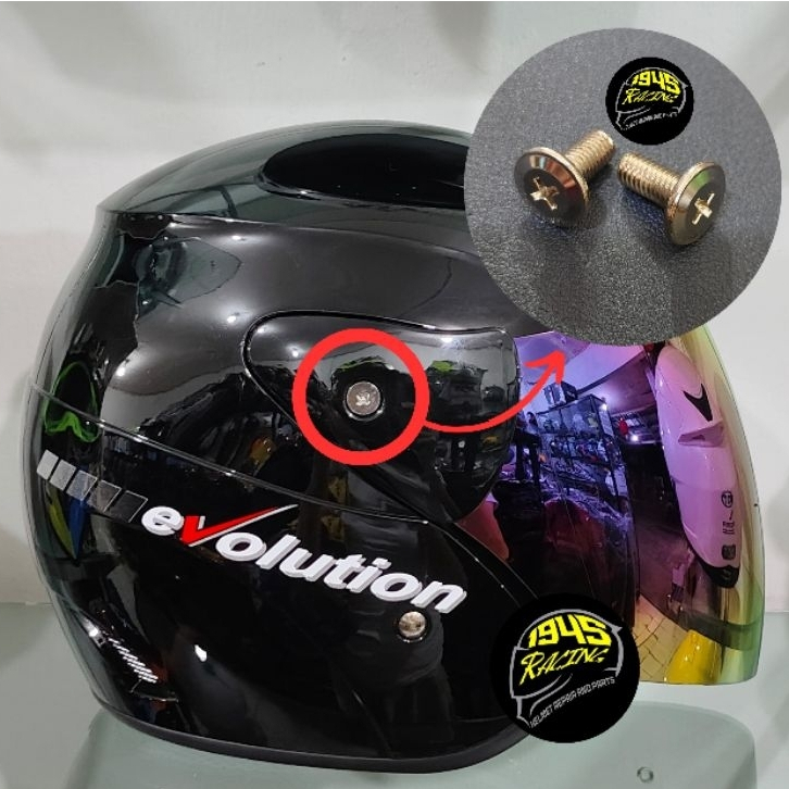 Jual Baut helm GM Evolution / Baut Helm Takachi / Baut helm GM EVO ...