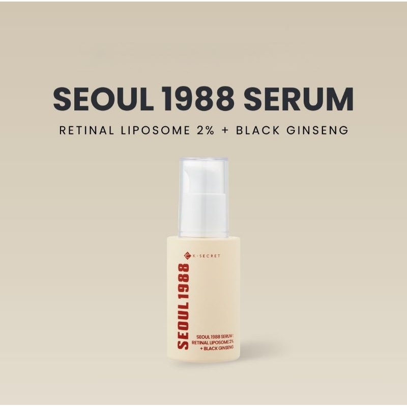 Jual KSECRET seoul 1988 serum : retinal liposome 2% + black ginseng ...
