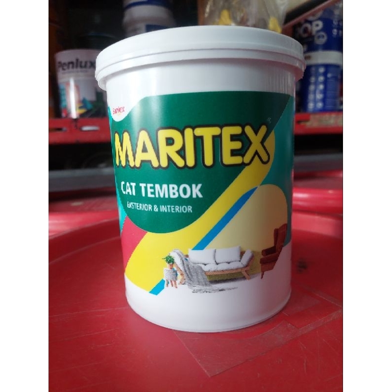 Jual Cat Tembok Warna Putih Super "Maritex" 1KG | Shopee Indonesia