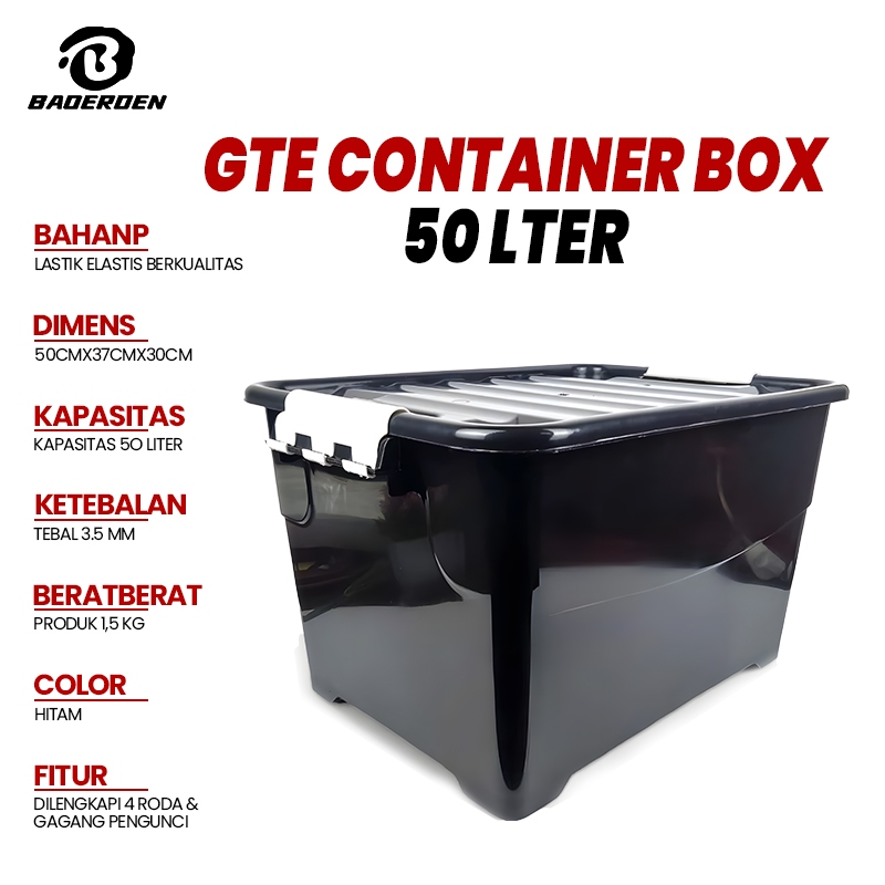 Jual Box Container -50L Container Box / Kotak penyimpanan besar ...