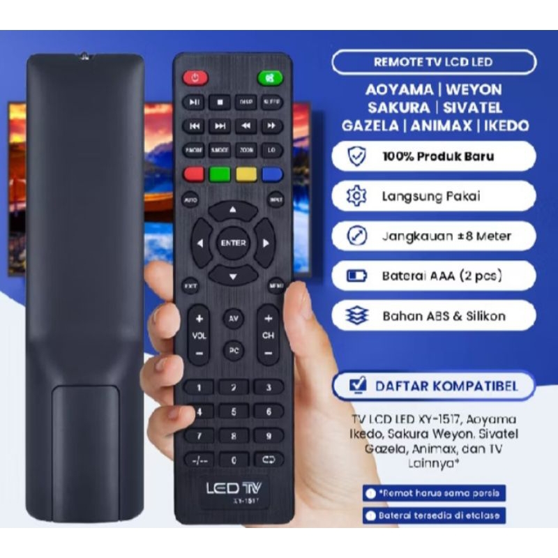 Jual Remot TV Sakura Aoyama Ikedo Animax Gazella TV China Led | Shopee ...