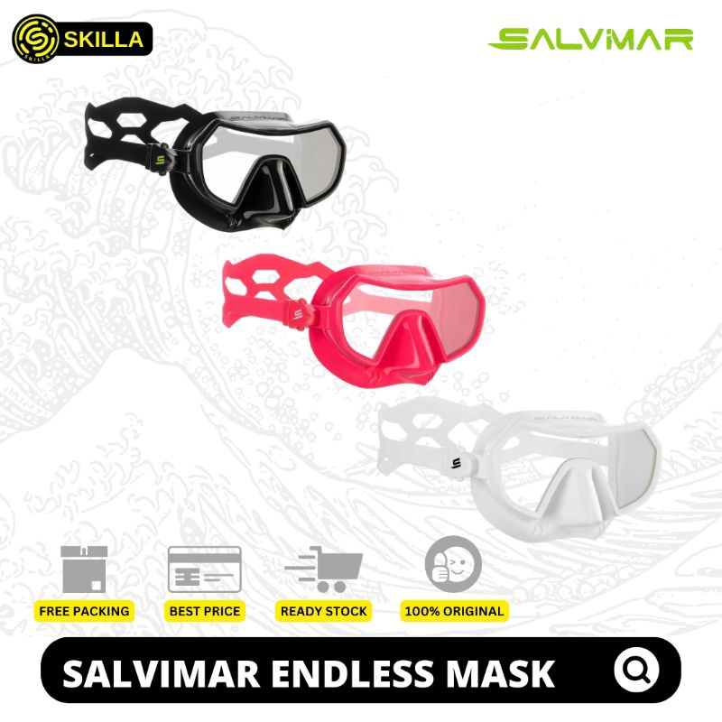 Jual Salvimar Endless Freediving Mask Masker Freedive Low Volume Diving ...