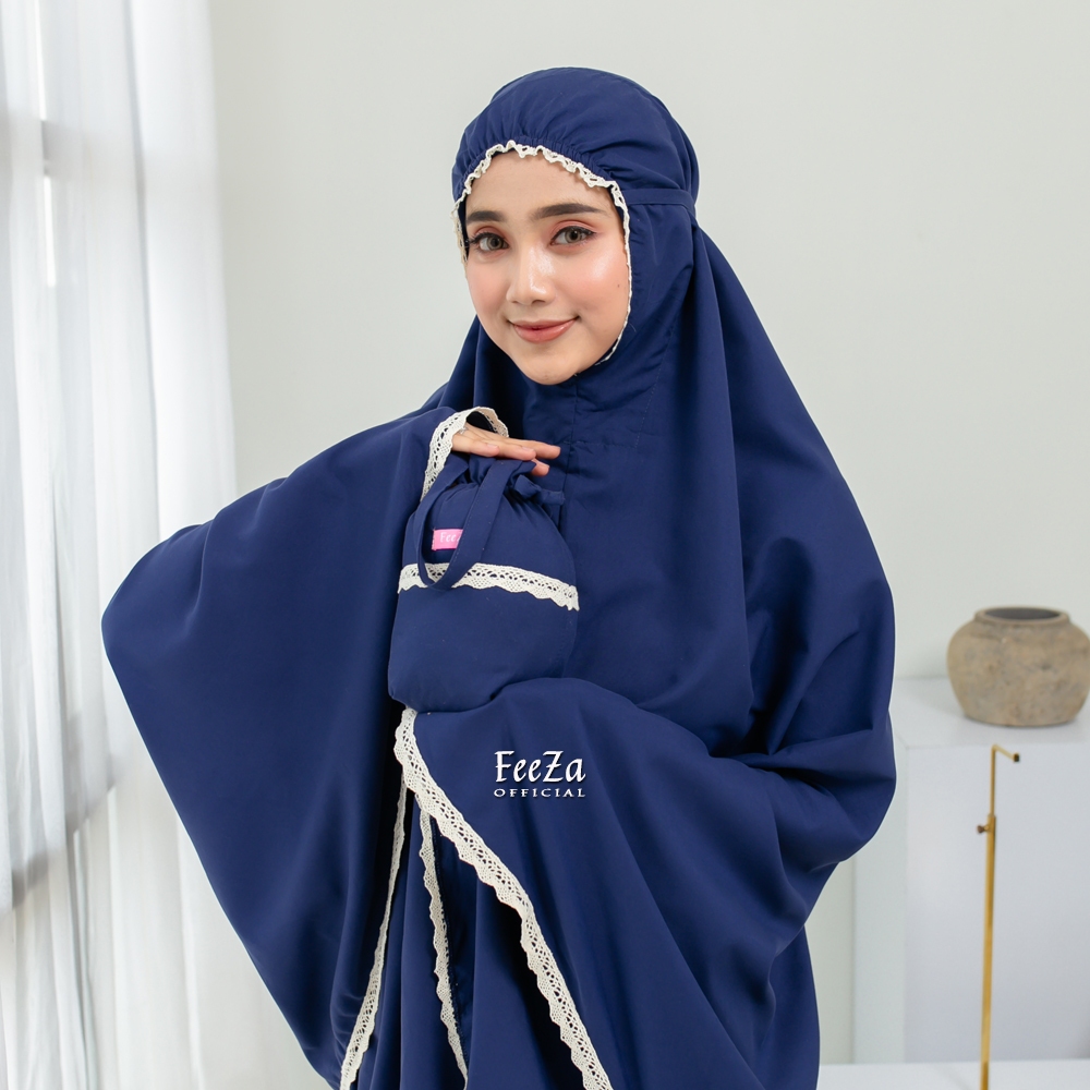 Jual Mukena Dewasa Katun Renda Tas Kecil Traveling Premium FeeZa ...