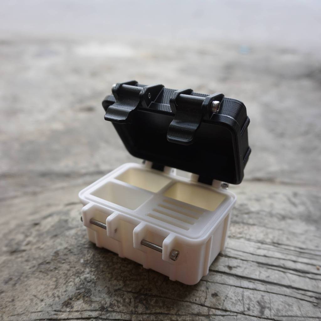 Jual 3D Print Camera Battery Rugged Box / Rugged Case - Black on White ...