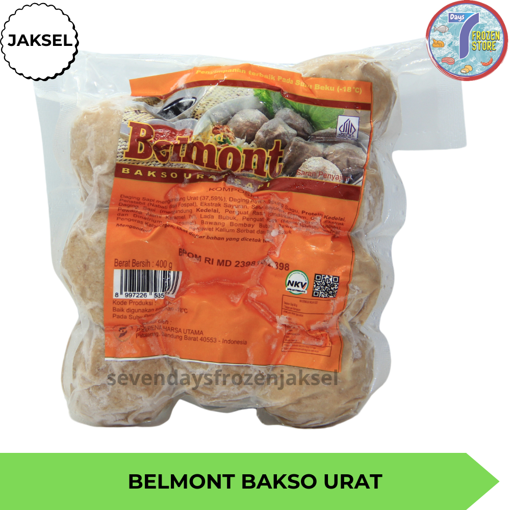 Jual Bakso Sapi Urat Belmont isi 10 kemasan 400 gr | Shopee Indonesia