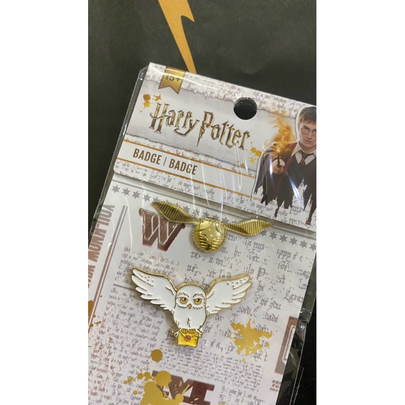 Jual Harry Potter x Miniso x HARRY POTTER golden snitch hedwig pin ...