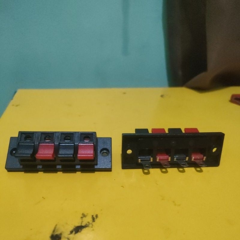 Jual Terminal speaker 4 Pin Besar atau Terminal speaker jepit 4 pin ...