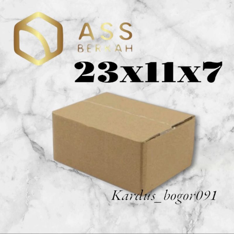 Jual kardus box packing 23x11x7 | Shopee Indonesia