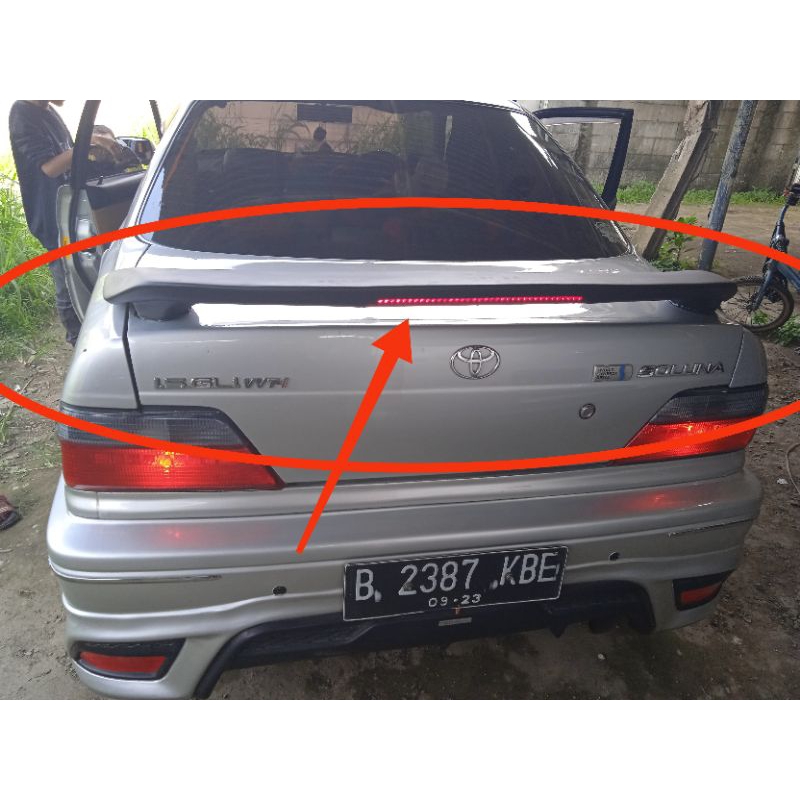 Jual Spoiler Toyota Soluna || Sudah Ada Lampu Led | Shopee Indonesia