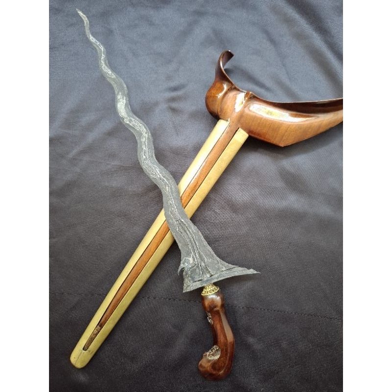 Jual Keris Sabuk Inten Luk 11 Pamor Wos Wutah Tangguh Mataram Istimewa | Shopee Indonesia