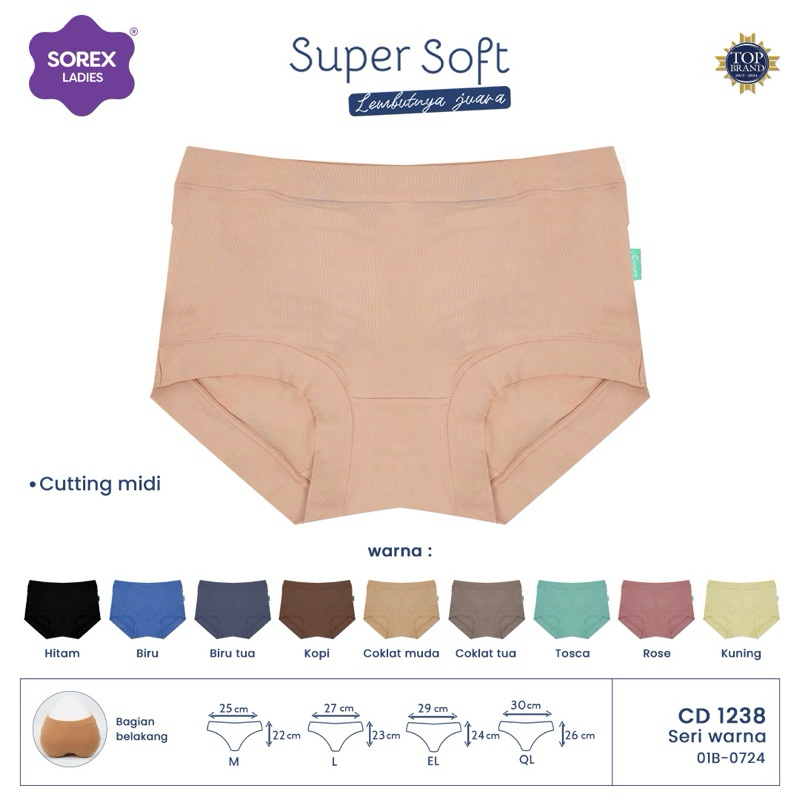 Jual Celana Dalam Wanita CD Sorex 1238 Super Soft | Shopee Indonesia