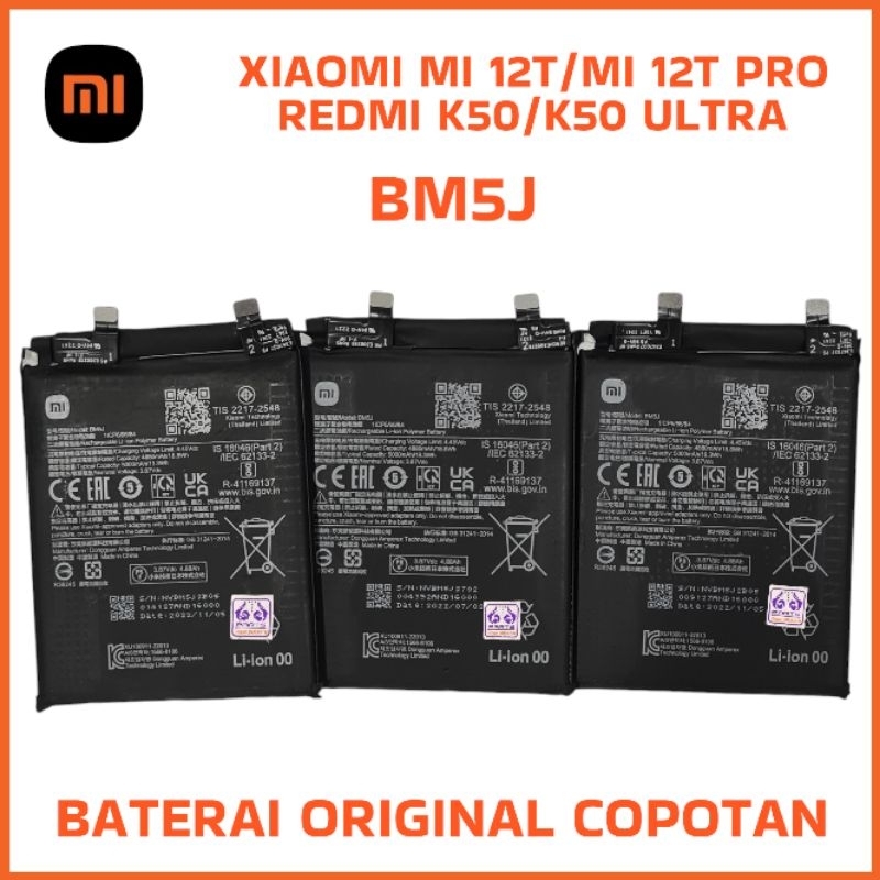 Jual Baterai Batre Batu Battery BM5J Xiaomi Mi 12T / 12T Pro / Redmi ...