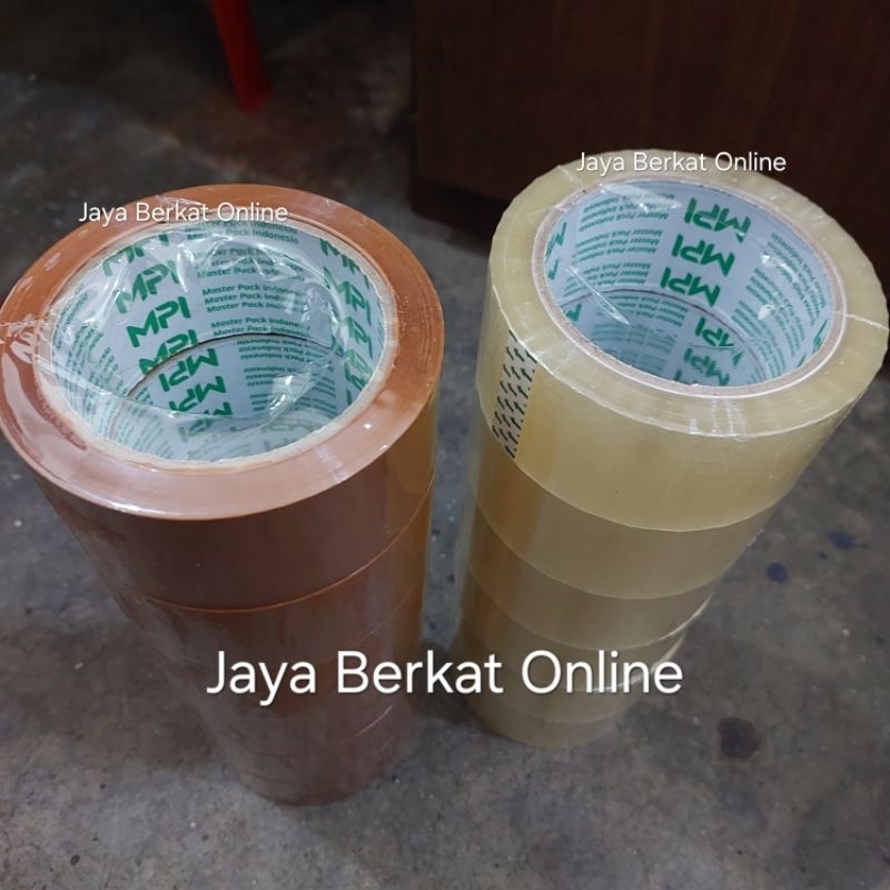 Jual ECERAN LAKBAN COKLAT / LAKBAN BENING MPI 45MM x 100YARD EKONOMIS KUALITAS BAGUS GAK GAMPANG ...